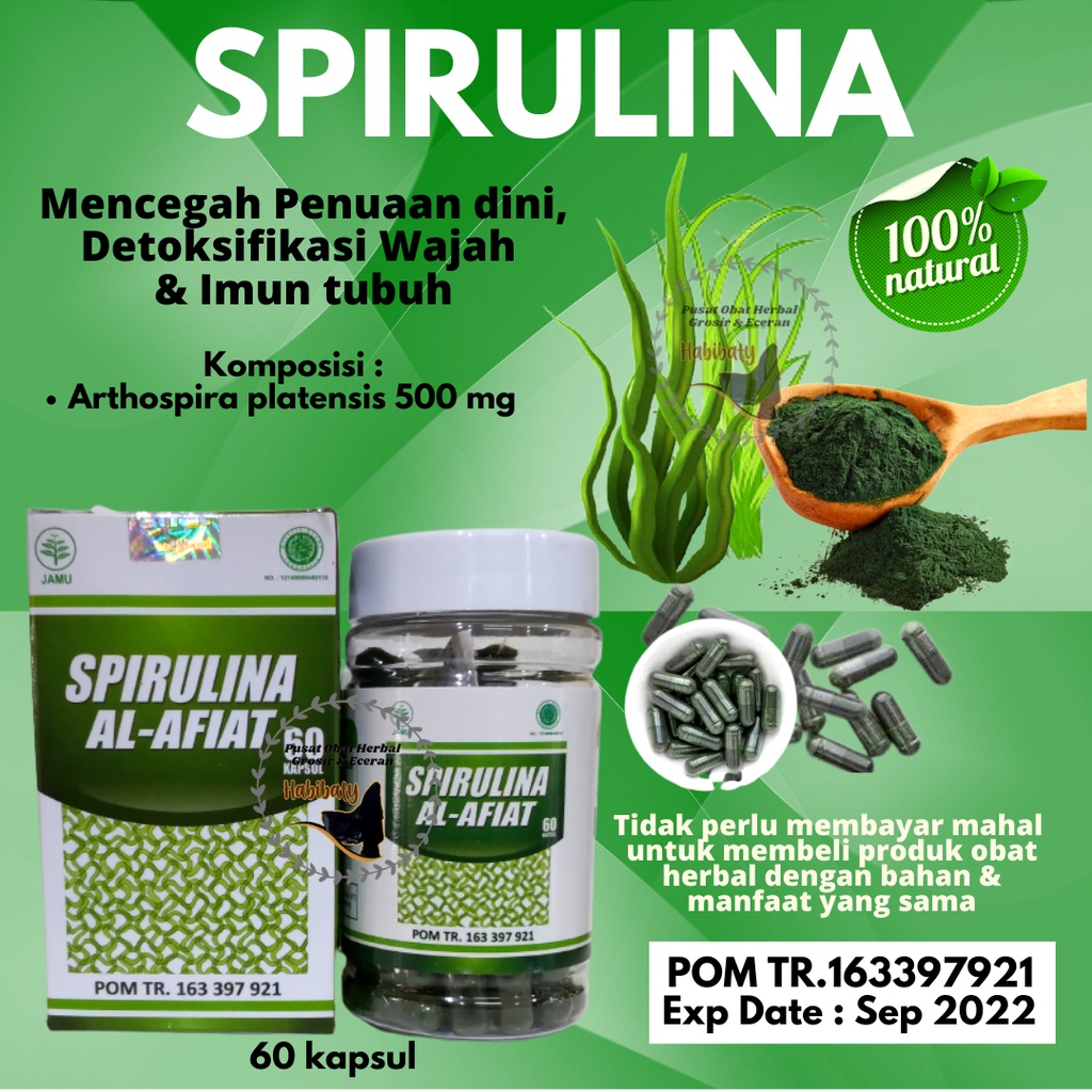 Jual Spirulina Superfood |Nutrisi |Pelengkap Gizi | Antioksidan 60 ...