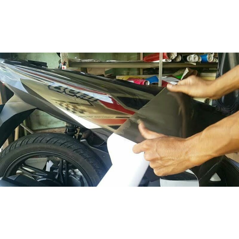 Jual Stiker Skotlet Motor Hitam Transparan Stiker Transparan | Shopee ...