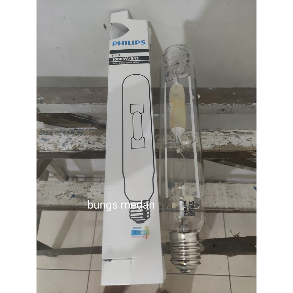 Jual Philips HPIT 1000W HPI-T HPI T 1000 Watt LAMPU JALAN SOROT PUTIH ...