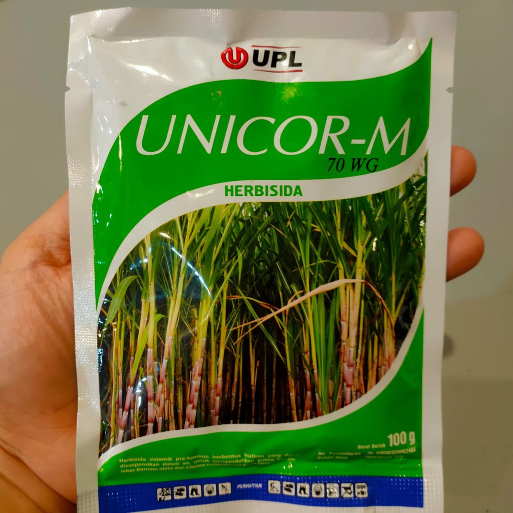 Jual UNICOR-M 70 WG 100gram Herbisida Metribuzin 70% | Shopee Indonesia