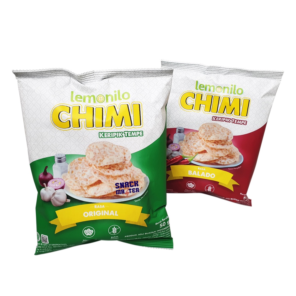Jual Lemonilo Chimi Keripik Tempe - Netto 50gr | Shopee Indonesia