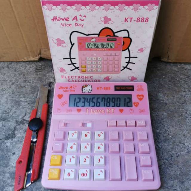 Jual Kalkulator hello kitty KT-888 | Shopee Indonesia