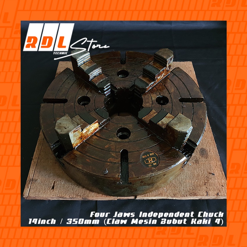 Jual Four Jaws Independent Chuck 14inch / 350mm (Claw Mesin Bubut Kaki 4) | Shopee Indonesia