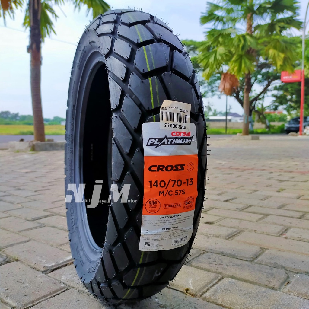 Jual BAN TRAIL MOTOR NMAX 140/70 RING 13 TUBELES FREE PENTIL / BAN ...