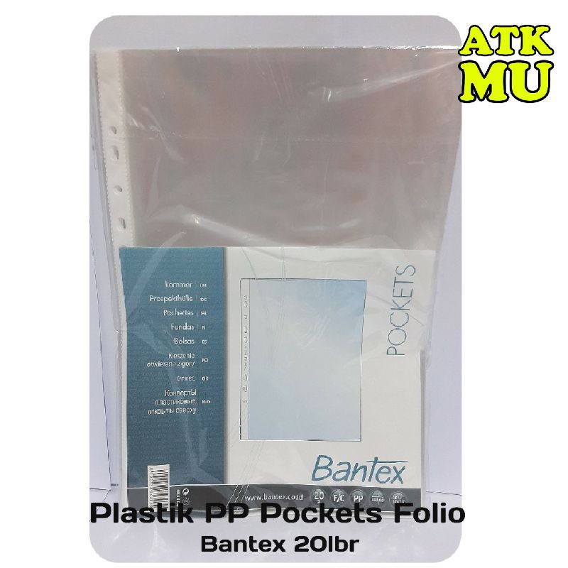 Jual Plastik PP Pockets A4 dan F4 Isi 20 Sheet Bantex 2040/8843 | Shopee Indonesia