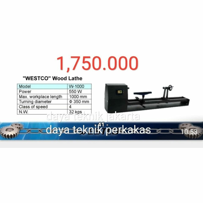 Jual MESIN BUBUT KAYU TMC-1000 WESTCO - WOOD LATHE - ALAT BUBUT KAYU ...