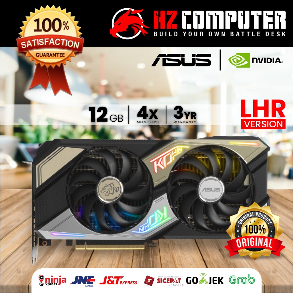 Jual ASUS KO RTX 3060 OC Edition 12GB | GDDR6 | 192-Bit | NVIDIA ...