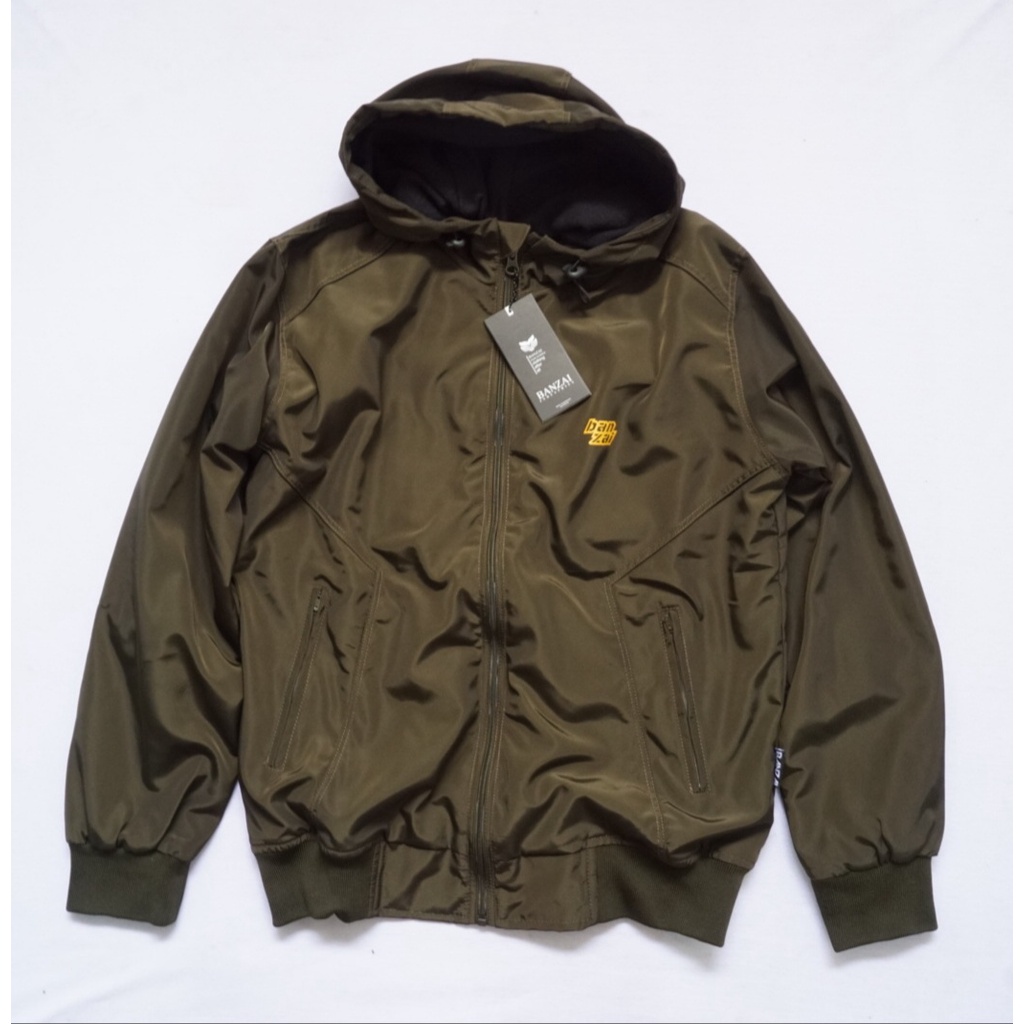 Jual jaket bomber hoodie pria/wanita bahan anti air dan udara original ...