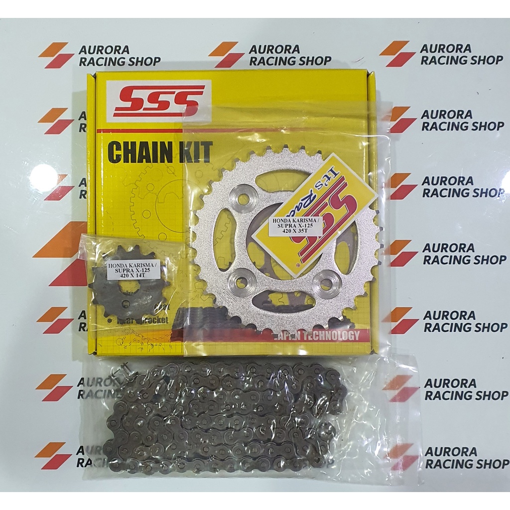 Jual Gear Set Supra X 125 / Kharisma - SSS Chain Kit | Shopee Indonesia