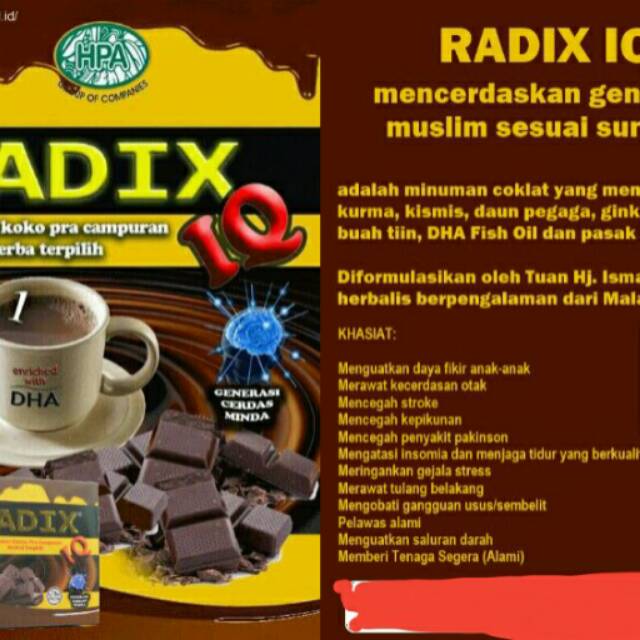Jual RADIX IQ HPA(Malaysia) | Shopee Indonesia