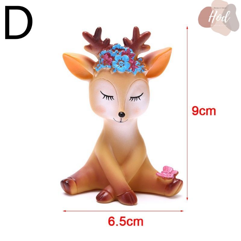 Jual Topper Flower Deer Hiasan Kue Ulang Tahun Ornamen Bentuk Rusa ...