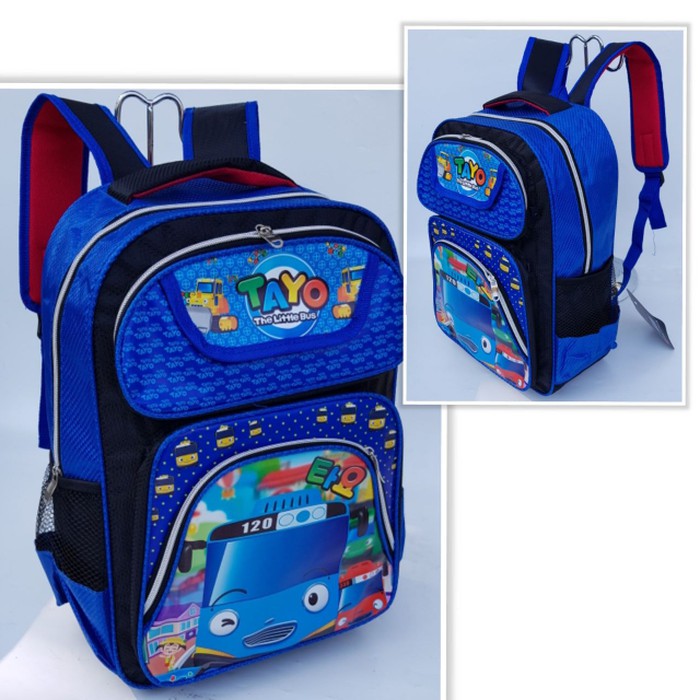 Jual tas ransel sekolah anak sd tayo timbul - Biru | Shopee Indonesia