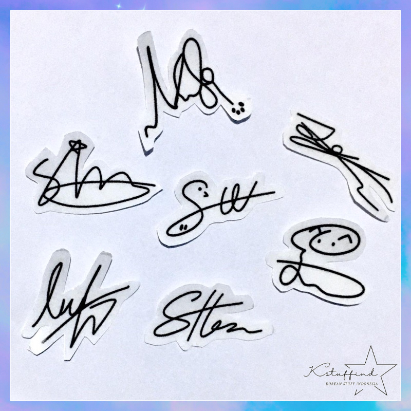 Jual [kstuffind] ENHYPEN SIGNATURE STICKER TANDA TANGAN STIKER ENHA ...