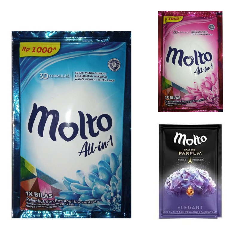 Jual SS Molto All In One Softener Sachet 20 ml EDP Pure 20ml 1000 an ...