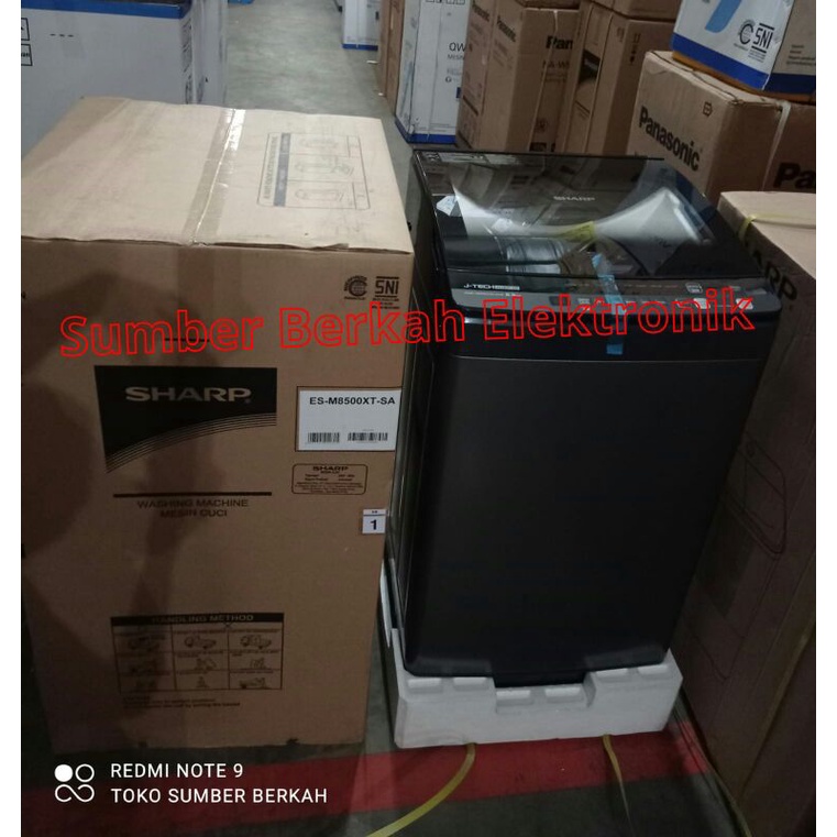 Jual Mesin Cuci 1 Tabung SHARP ES - M 8500 xt low watt 170 watt 8.5 KG Inverter | Shopee Indonesia