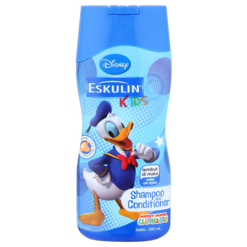 Jual Eskulin Kids Shampoo & Conditioner 200ml Disney - Mickey Mouse ...