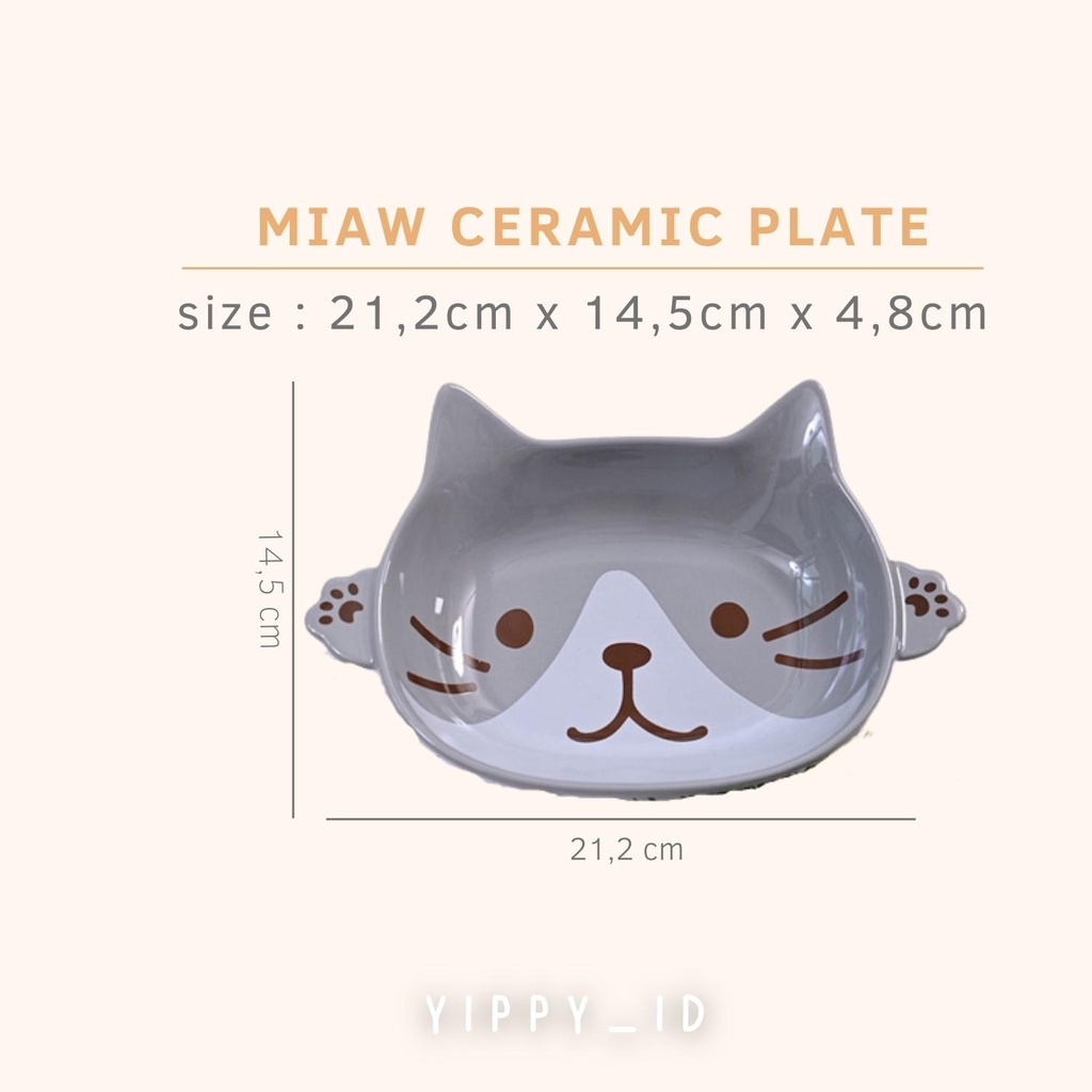 Jual CERAMIC PLATE / PIRING KUCING / PIRING KERAMIK LUCU | Shopee Indonesia