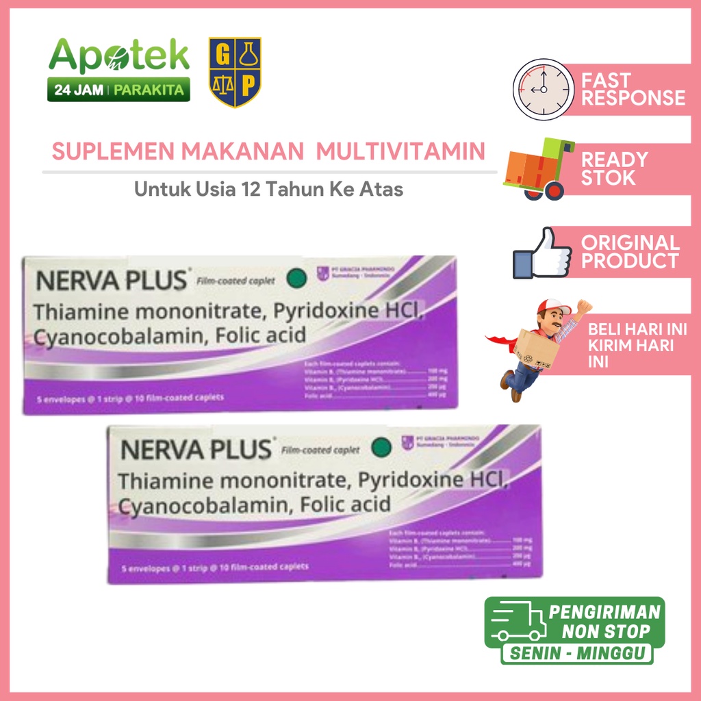Jual Nerva Plus / Suplemen Makanan Dan Multivitamin | Shopee Indonesia