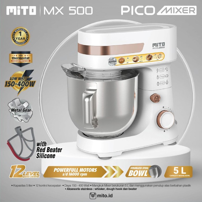 Jual Mixer MITO Pico MX 500 Warna Putih | Shopee Indonesia