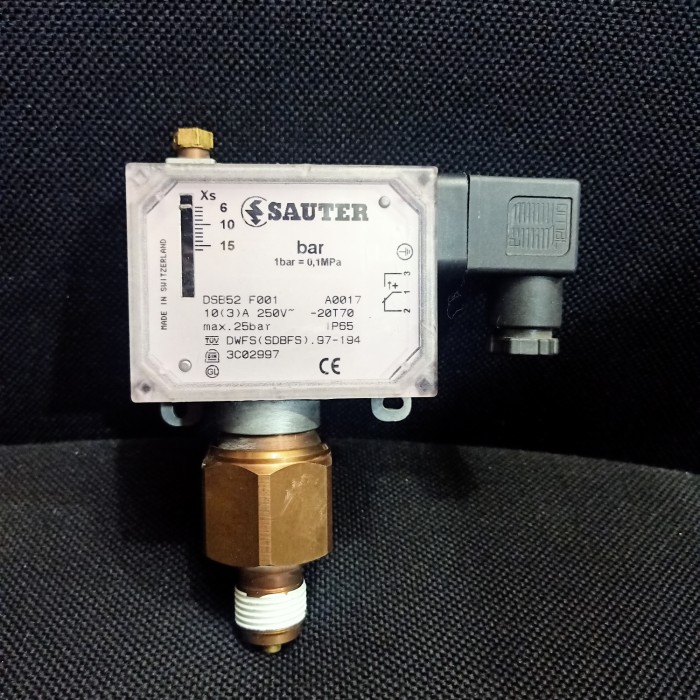 Jual Pressure switch SAUTER TYPE DSB52-F001-1/2"- 220VAC ( 16BAR ) | Shopee Indonesia