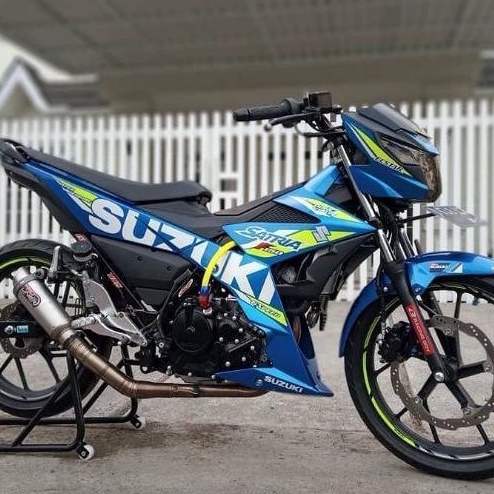 Jual STRIPING STIKER SATRIA FU 150 FI GP SERIES TAHUN 2019 BIRU STIKER ...