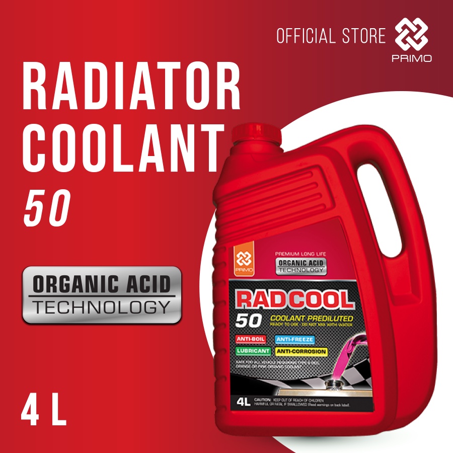 Jual Radiator Coolant PRIMO Rad Cool 50 Ready To Use 4 L Pendingin ...