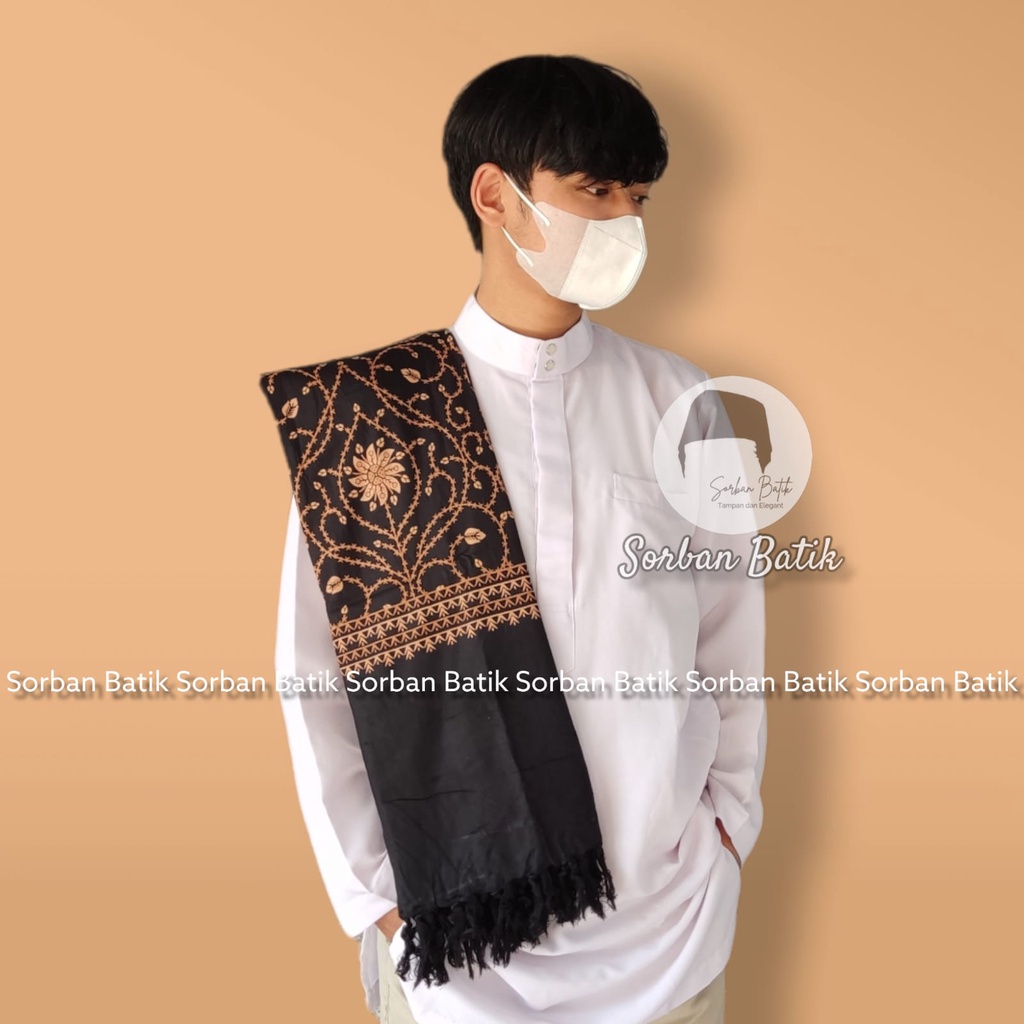Jual Sorban Hijau Kasmiri Kashmir Sorban Hijau Jumbo Sorban Habib Motif ...