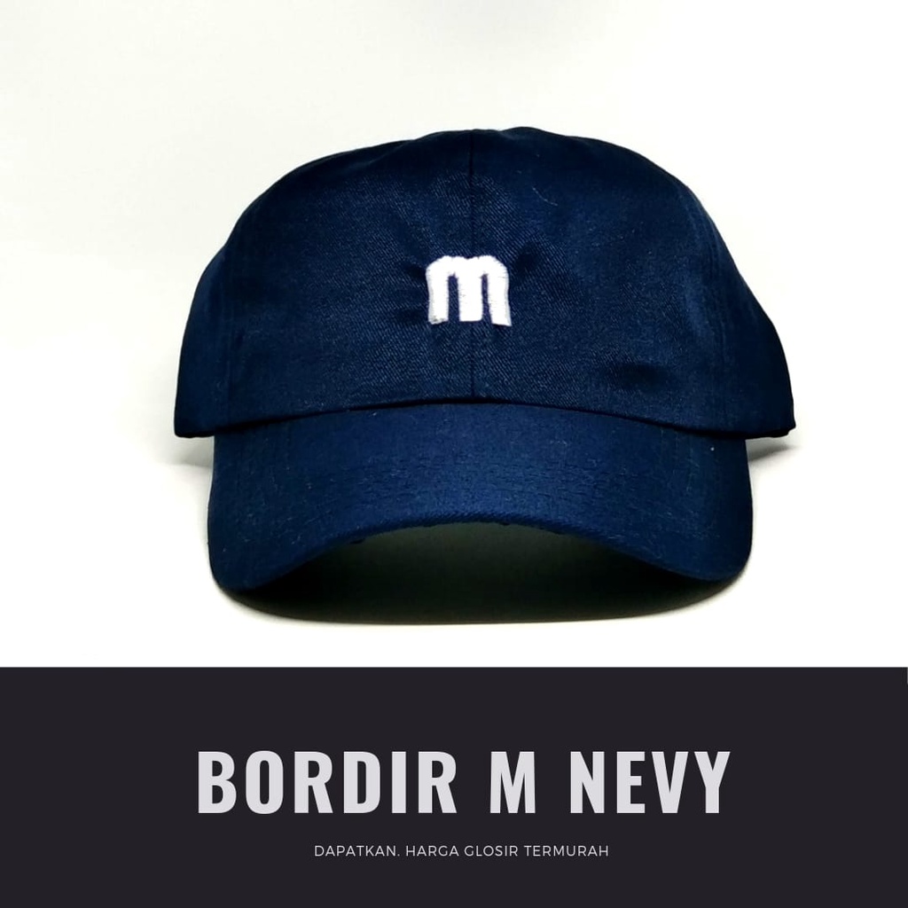 Jual TERMURAH !! TOPI BASEBALL BORDIR HURUP M RING BESI PREMIUM LAKI ...