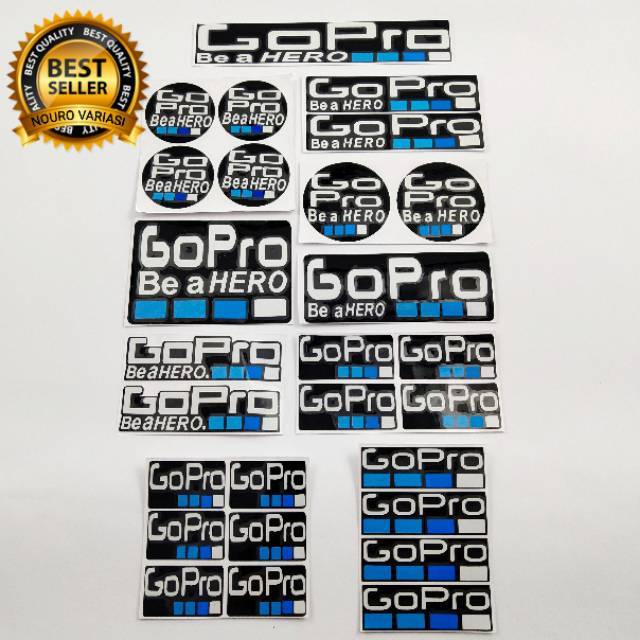 Jual STIKER CUTTING STICKER GO PRO GOPRO BE A HERO KUALITAS TER BAIK ...