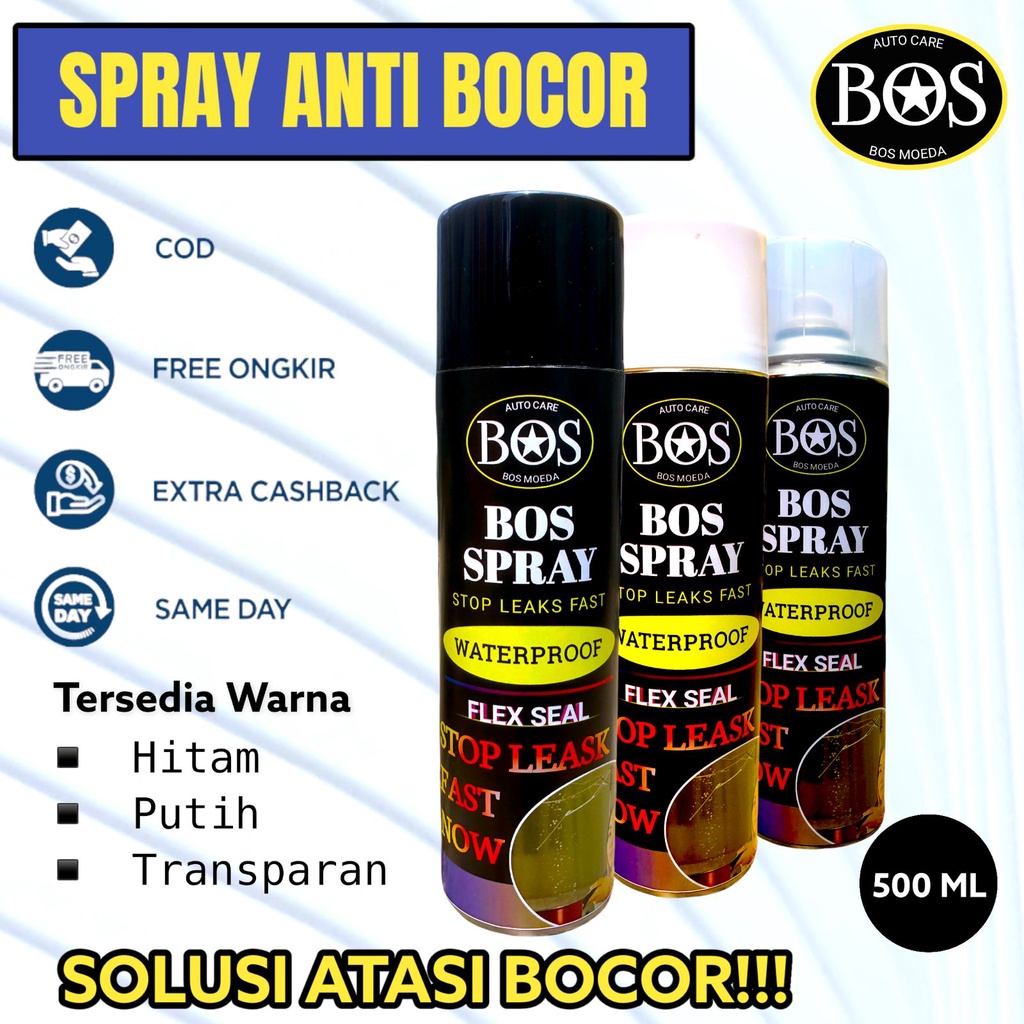 Jual Spray Anti Bocor Waterproof Rubber Sealant / Spray Ajaib Atasi ...