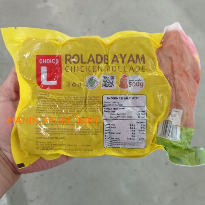 Jual Choice L Rolade Kornet Ayam 500Gr | Shopee Indonesia