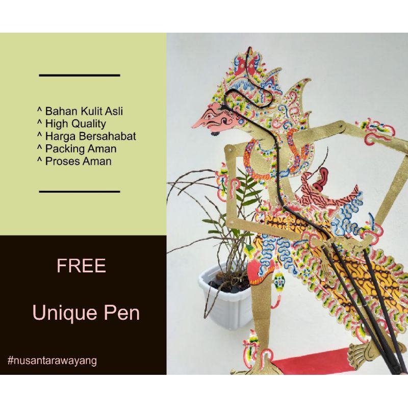 Jual Wayang Kulit Baladewa Keris Halus | Shopee Indonesia