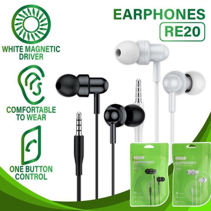 Jual Headset Robot RE20 Earphone Bass ORIGINAL | Shopee Indonesia