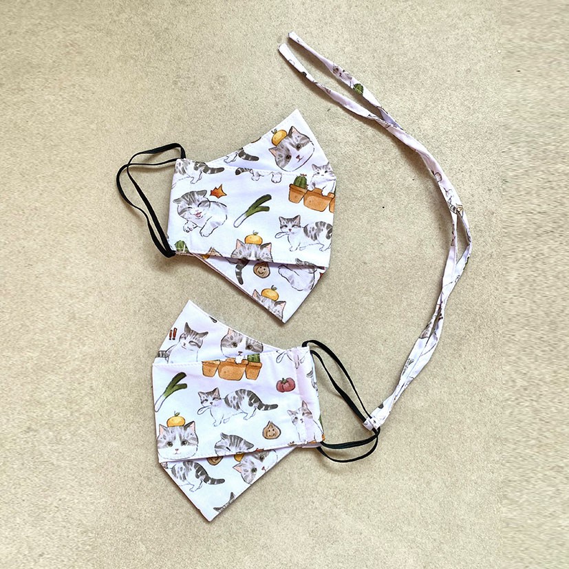 Jual MASKER ORIGAMI 3PLY MOTIF KUCING JELIBINS | Shopee Indonesia