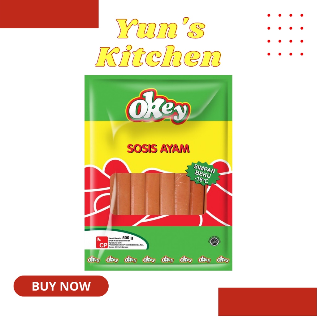 Jual Okey Chicken Sausage - Okey Sosis Ayam - Frozen Food | Shopee ...