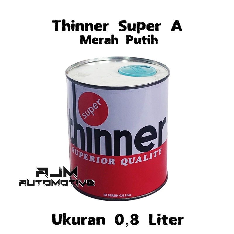Jual Thinner Tiner Super A / Pengencer Cat 0,8 liter Merah Putih ...