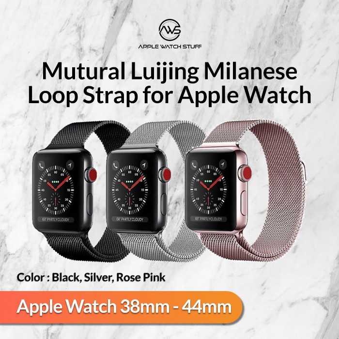 Jual Mutural Luijing Series Milanese Loop Strap for Apple Watch 1-6 ...