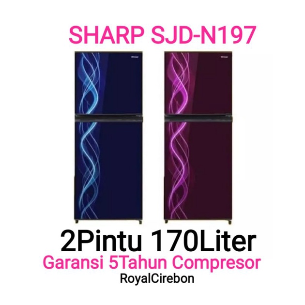 Jual Kulkas 2pintu cirebon SHARP SJN-197 2PINTU (170liter) | Shopee ...