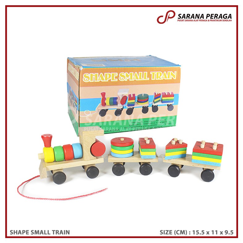 Jual SaranaPeraga - Kereta Api Kayu / Shape Small Train / Kereta Api Bentuk Geometri / Mainan ...