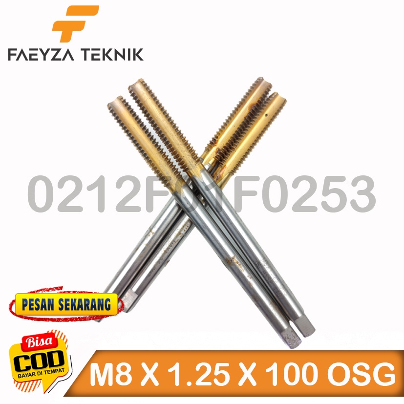 Jual m8x1.25 Tap Hand tap Tap panjang Tap baut kepala kunci 12 OSG bukan yamawa | Shopee Indonesia