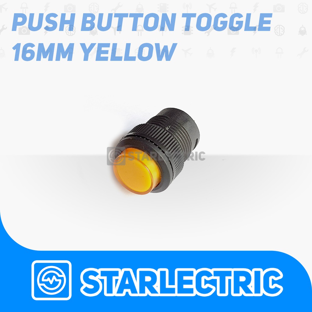 Jual Switch Self Locking 16mm 250v 3A Saklar Push On Off Led Tombol ...