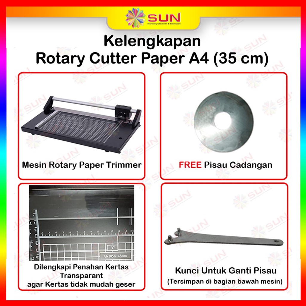 Jual Rotary Paper Cutter Trimmer A4 A3 A2 A1 Alat Potong