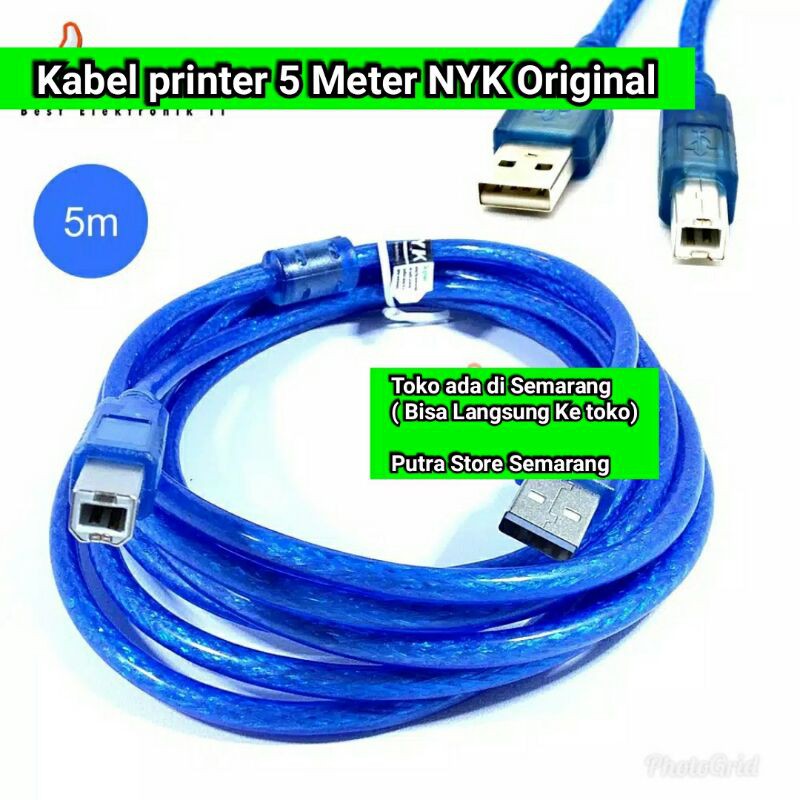 Jual Kabel Printer 5 Meter NYK Original Usb Printer Panjang 5 Meter ...