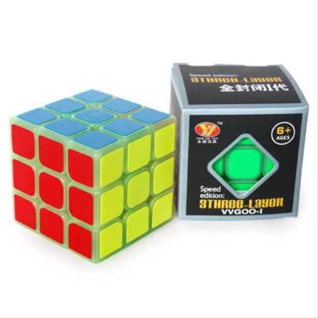 Jual Rubik Yong Jun 3x3x3 Glow in Dark Fast and Smooth Speed Rubix ...