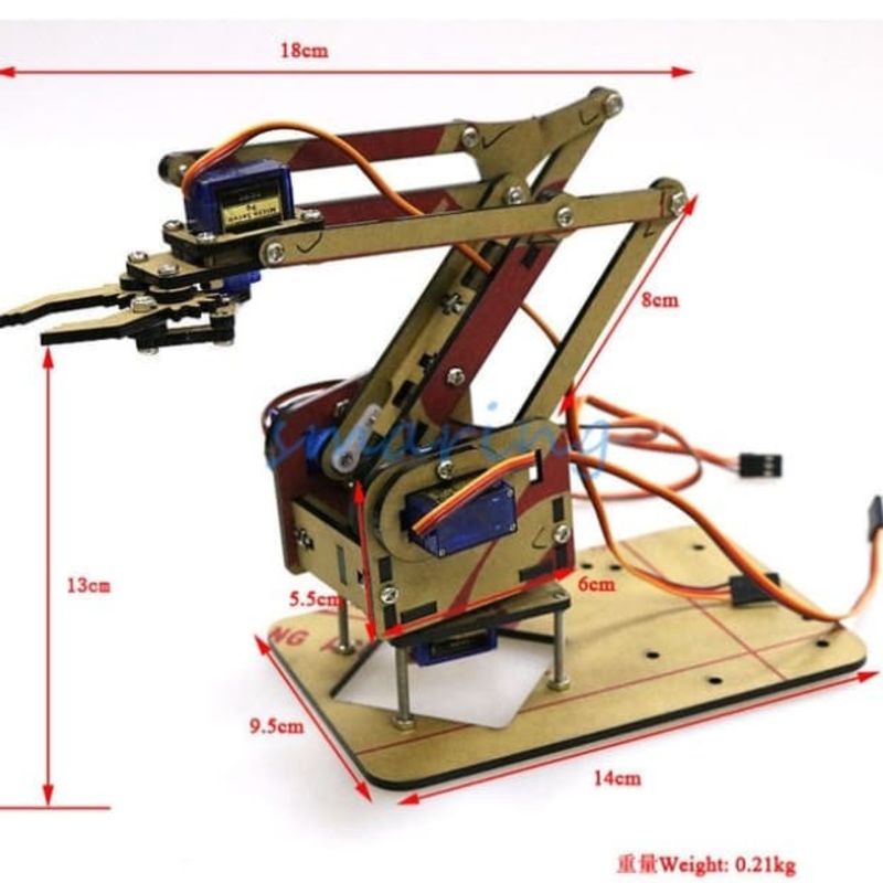Jual Sg90 Mg90s Servo Arduino ROBOT ARM CLAMP CLAW MOUNT penjepit ...