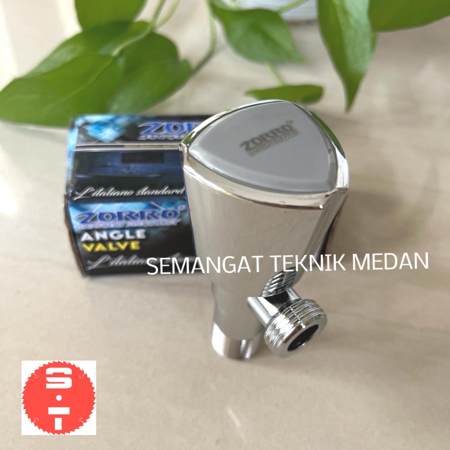 Jual ZR-AV001 STOP KRAN KERAN AIR CABANG SHOWER VALVE 1/2" ZORRO ...