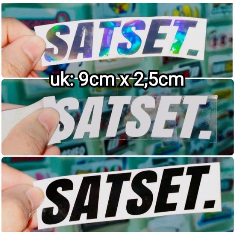 Jual sticker SAT SET | Shopee Indonesia