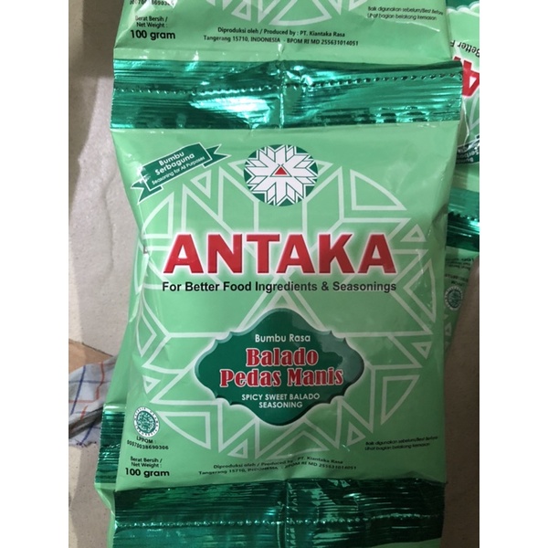 Jual Bumbu Antaka Rasa Balado Pedas Manis 100 gr | Shopee Indonesia