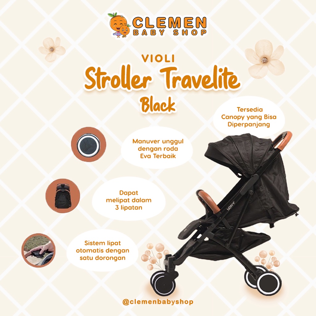 Jual Stroller Violi Travelite - Kereta Dorong Bayi | Shopee Indonesia
