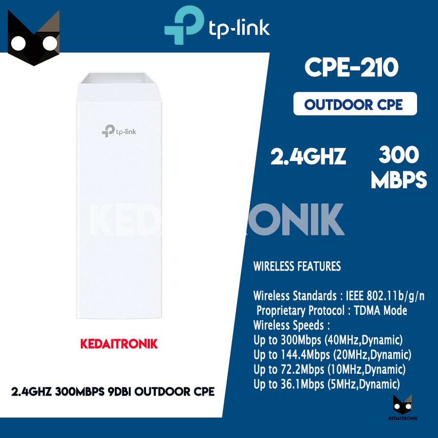 Jual TPLink CPE 210 Outdoor Wireless TP Link CPE210 Wireless Outdoor ...